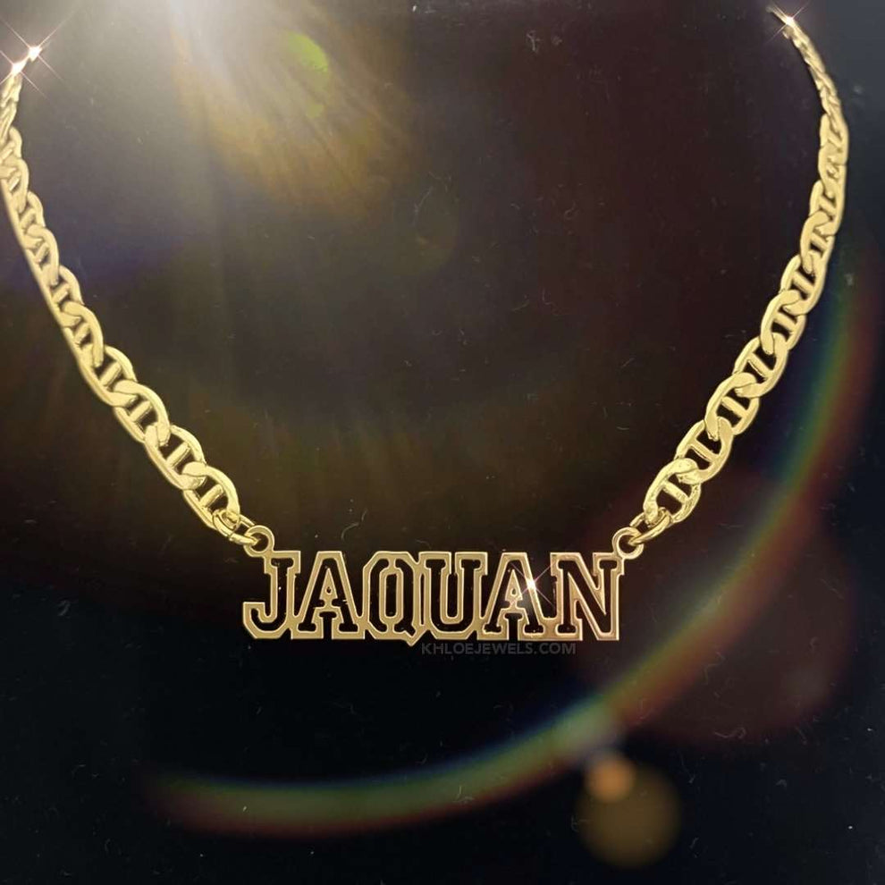 Bianca Custom Name Necklace – KHLOE JEWELS