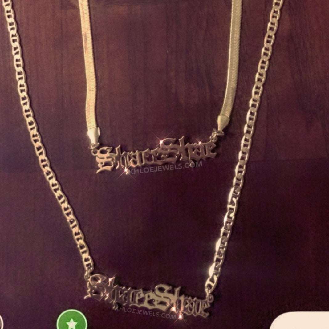 Bianca Custom Name Necklace – KHLOE JEWELS