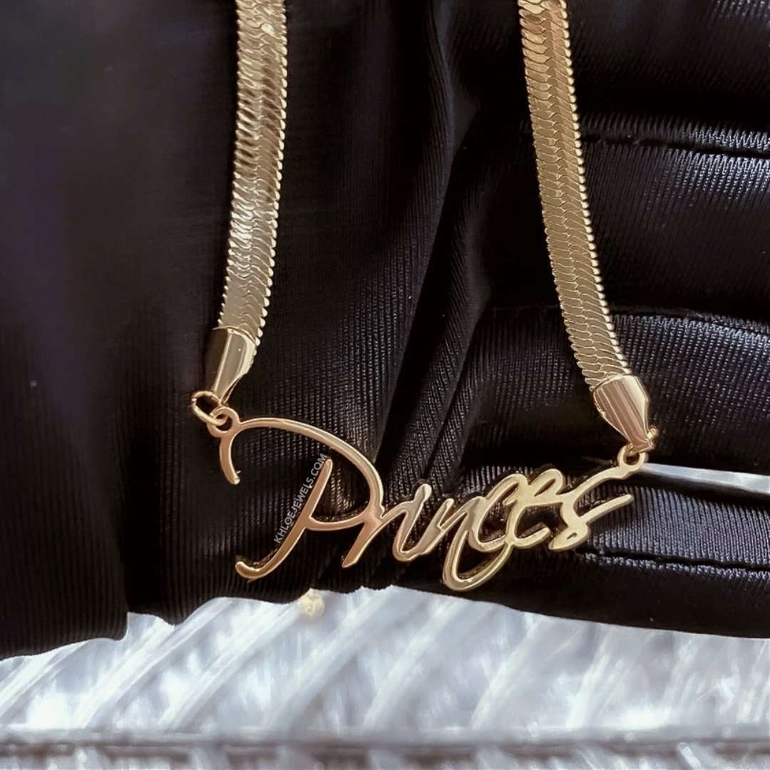 Eden Calligraphy Custom Name Necklace – KHLOE JEWELS