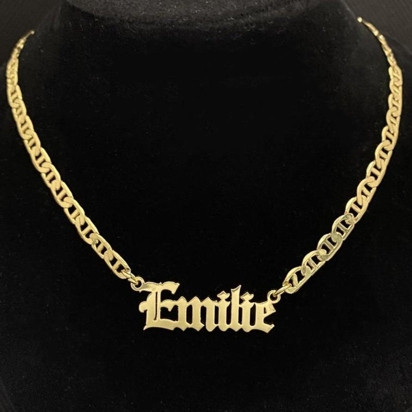 Bianca Custom Name Necklace – KHLOE JEWELS