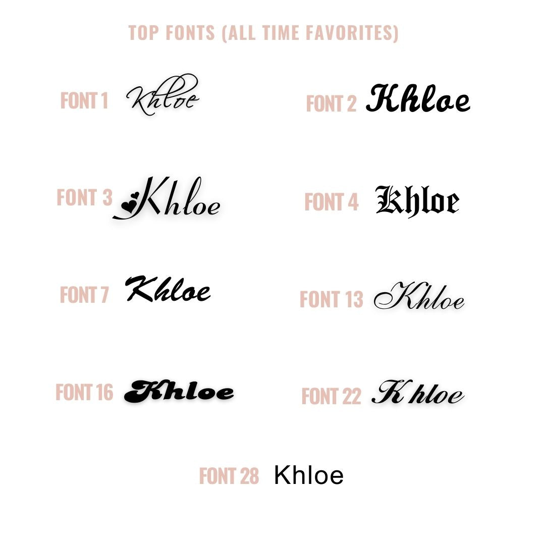 Bianca Custom Name Necklace – KHLOE JEWELS